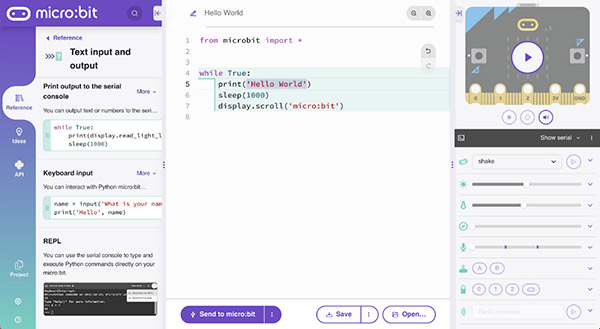 How To Write A Hello World Application In The Microbit Python Editor